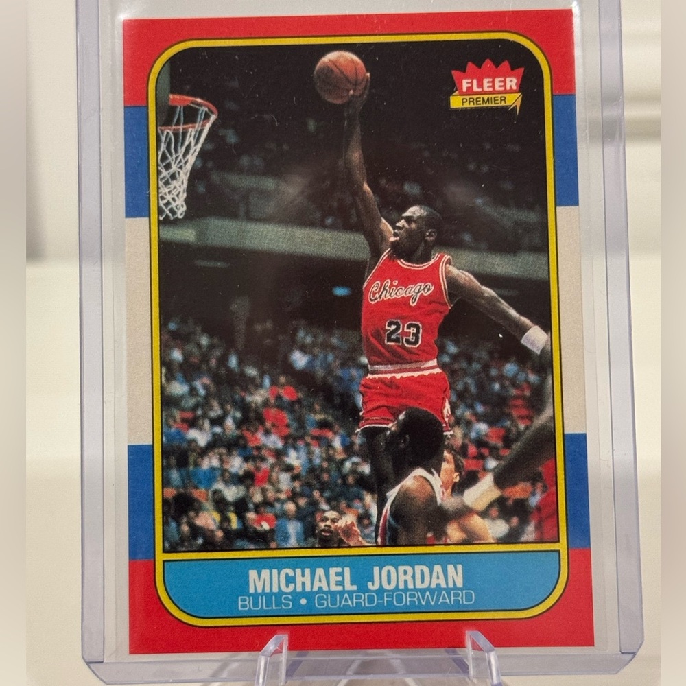 1986 Michael Jordan Fleer Rookie Card (Rp) - Gem